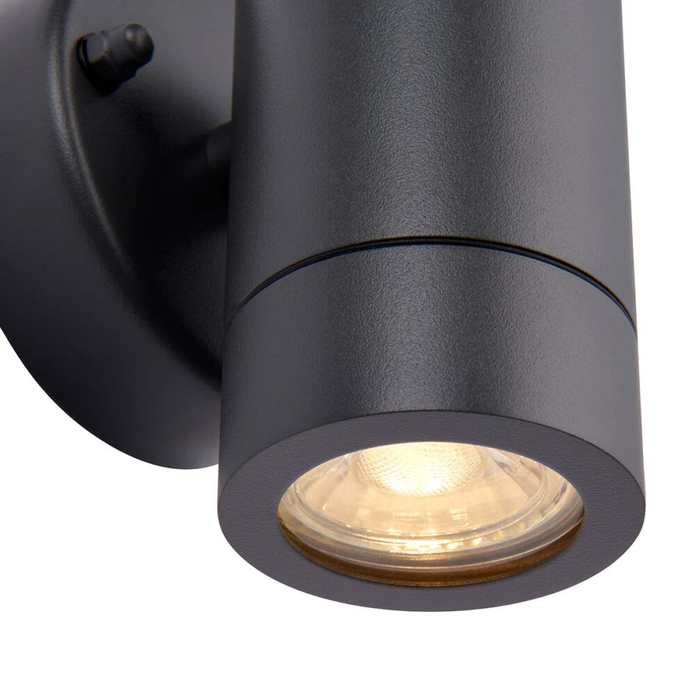 Palin Single Outdoor Wall Down Light Anthracite IP44 77906