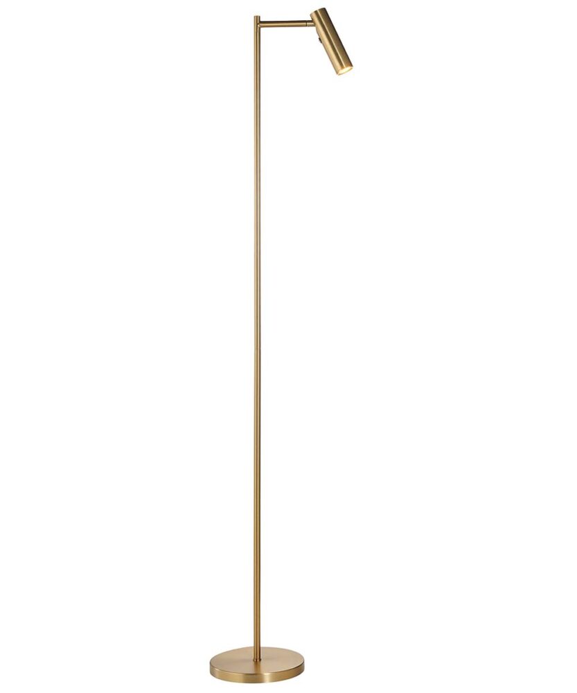Modern LED Dedicated Floor Reading Lamp Warm Brass 99774