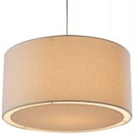 Dar Edward Cream Fabric Drum Ceiling Lamp Shade EDW6533