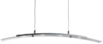 Modern Satin Silver Curved LED Ceiling Pendant Light 5064-4SS
