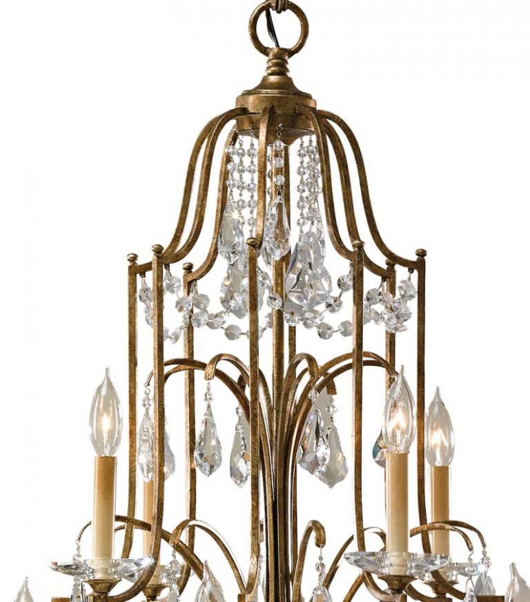 Feiss Valentina 12 Light 2 Tier Chandelier Oxidised Bronze With Crystal